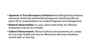 Leg Length Measurement true and apparent measurement limb length ...