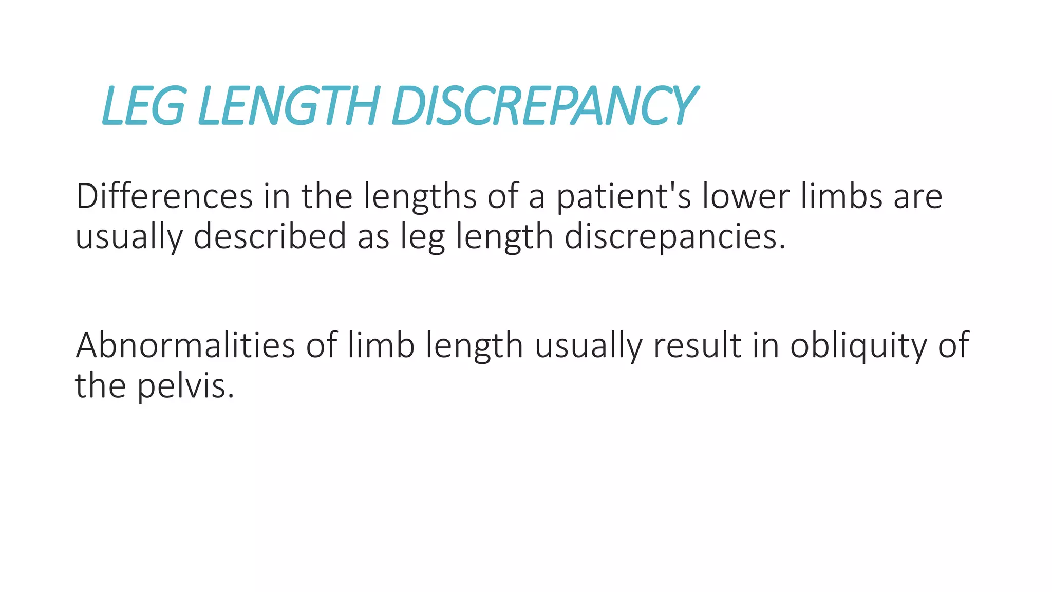 Leg length measurements | PPTX