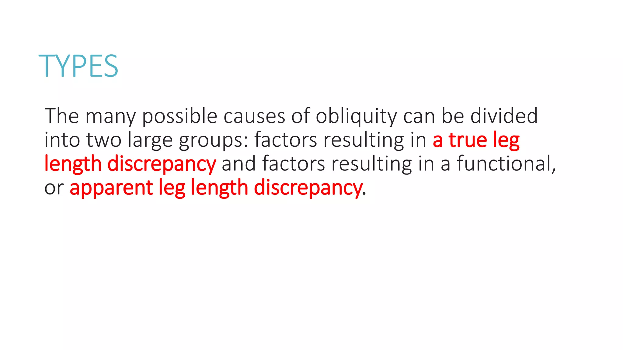 Leg length measurements | PPTX