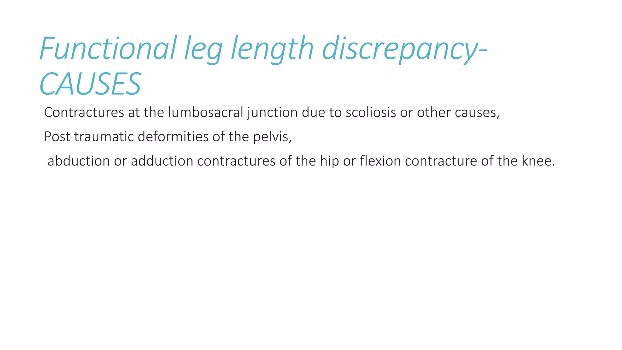 Leg length measurements | PPTX