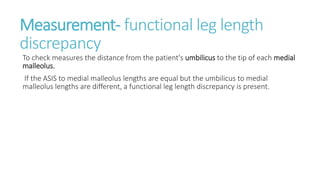 Leg length measurements | PPTX