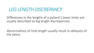Leg length measurements | PPTX