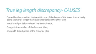 Leg length measurements | PPTX