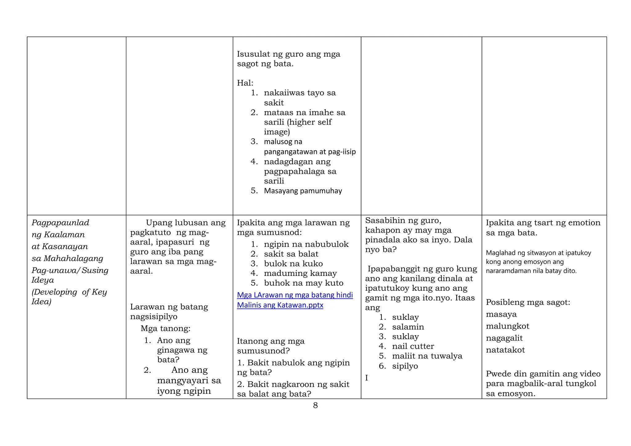 LE_GMRC1_Q2_W1_v2.pdf grade 1 DAILY LESSON LOG | PDF