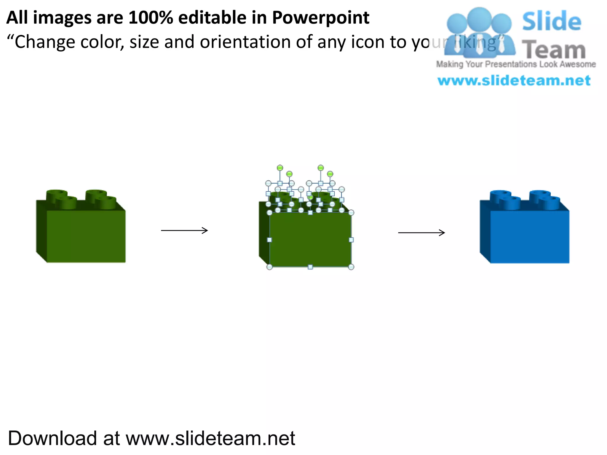 Lego blocks and pieces stacked on top of one another process 8 stages ...