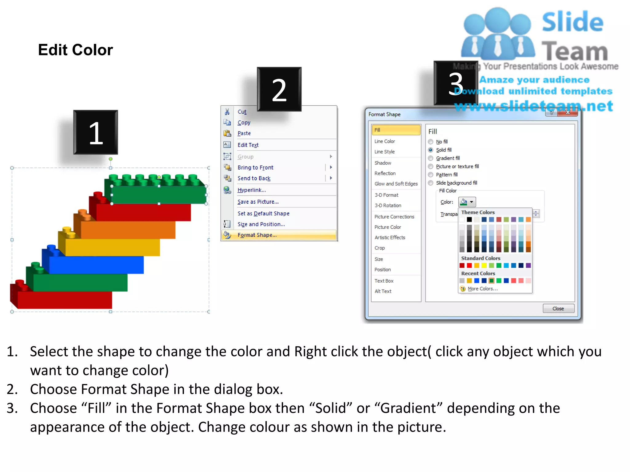Lego blocks process 7 stages powerpoint slides ppt templates | PDF
