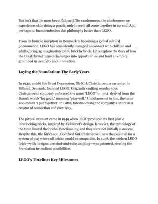 LEGO Brand_ Crafting a World of Endless Possibilities, Brick by Brick.pdf