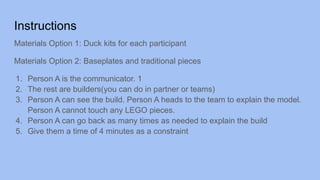 Lego Build Ideas for Classroom | PDF