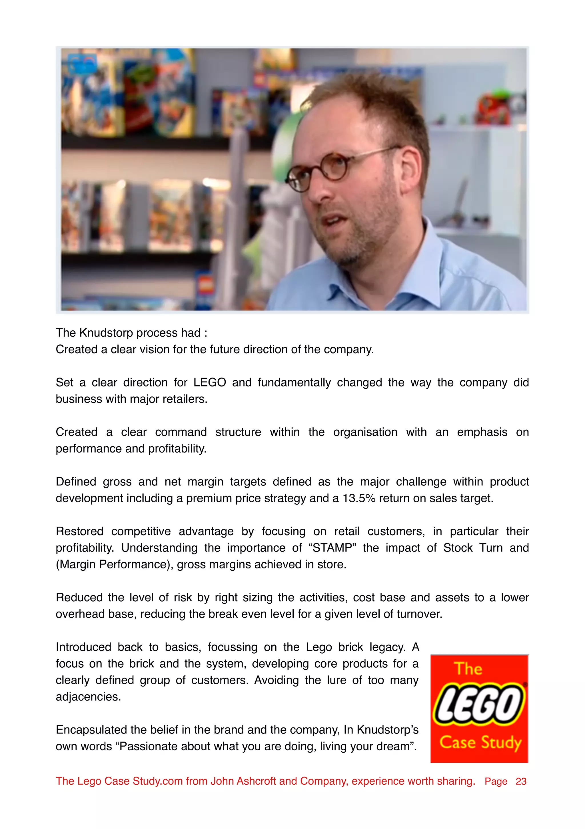 The Lego case study, the great turnaround 2003 - 2013 | PDF