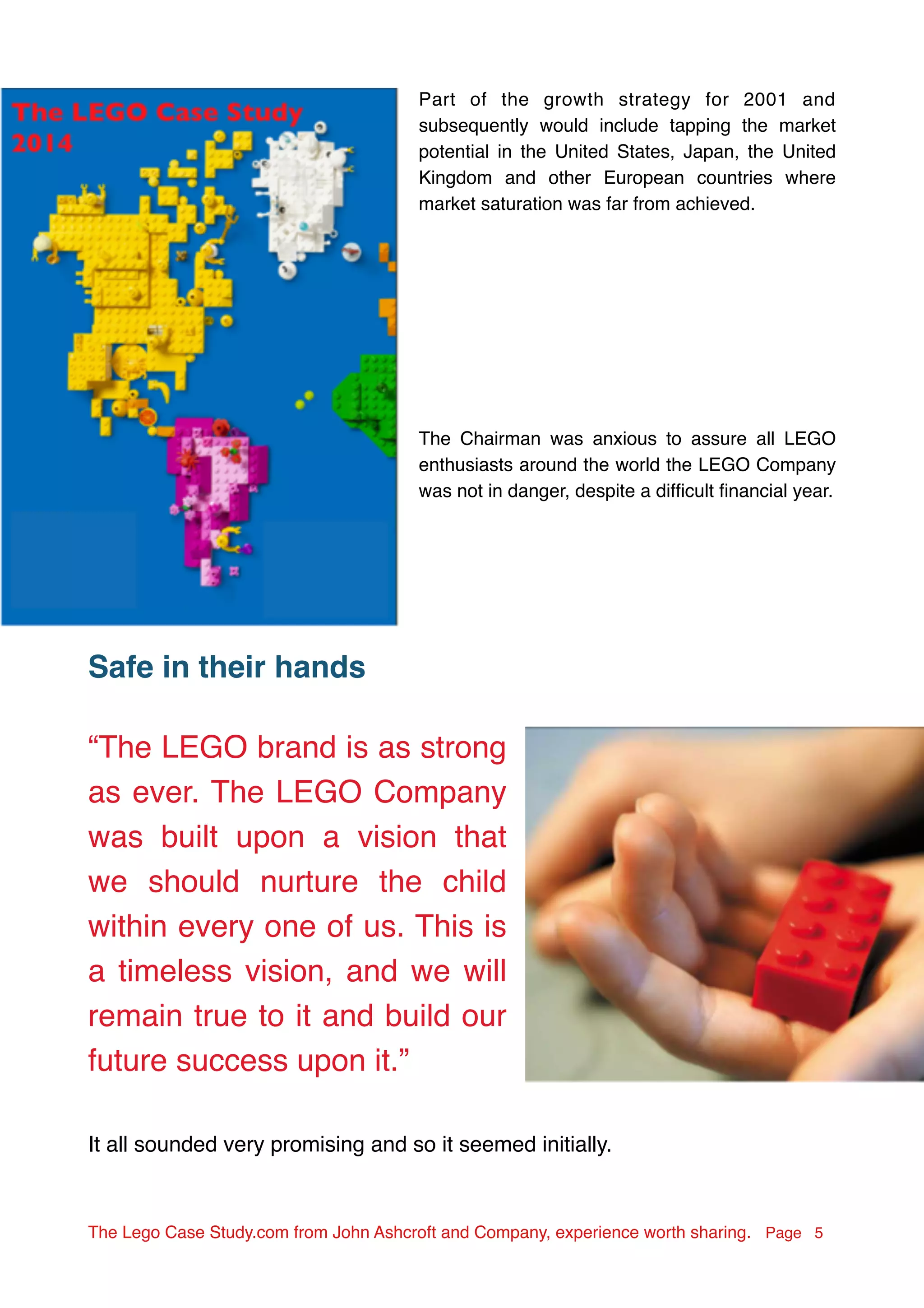 The Lego case study, the great turnaround 2003 - 2013 | PDF