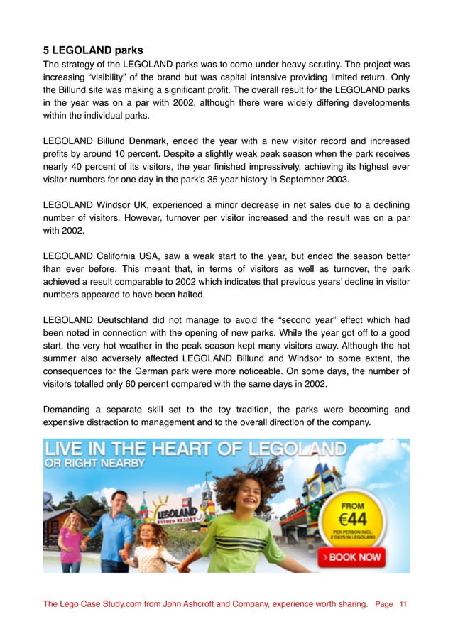 The Lego case study, the great turnaround 2003 - 2013 | PDF | Sales ...