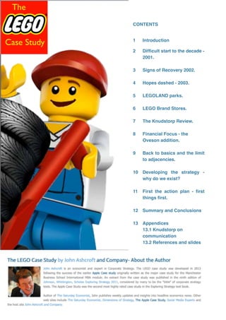 The Lego case study, the great turnaround 2003 - 2013 | PDF