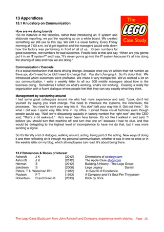The Lego case study, the great turnaround 2003 - 2013 | PDF