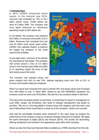 Lego case study_2014 | PDF