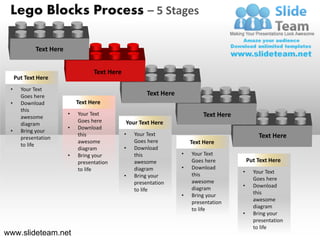Lego cubes building blocks stacked building blocks logical process 5 ...