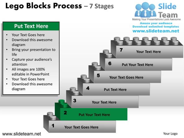 Lego cubes building blocks stacked building blocks logical process 7 ...