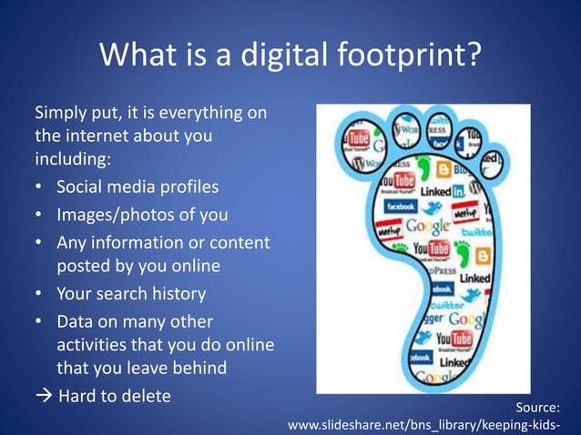 Digital footprint meets Lego | PPTX