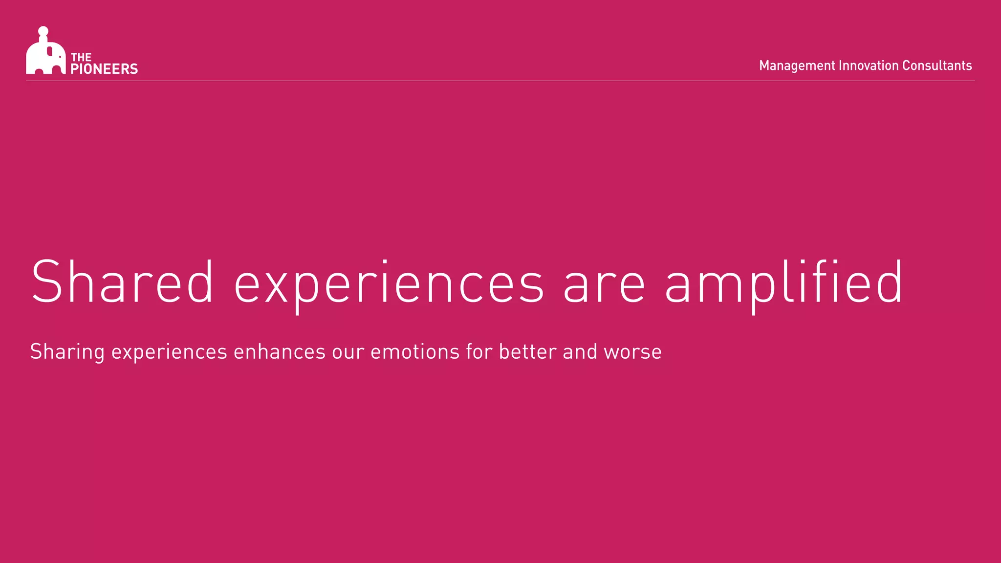 Shared experiences are amplified | PDF | Food & Drink