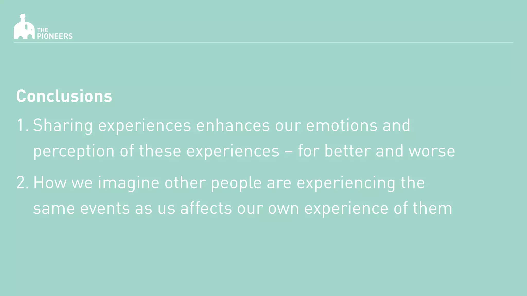 Shared experiences are amplified | PDF