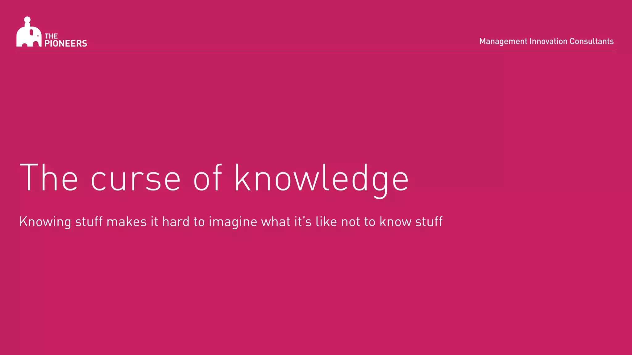 The curse of knowledge | PDF