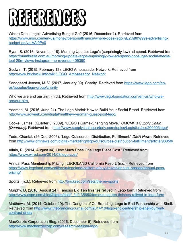 Lego Final Audit Book | PDF | Manufacturing Industry | Industries