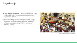 Lego konstruktoriai vaikams, tėvams, visiems | PPTX