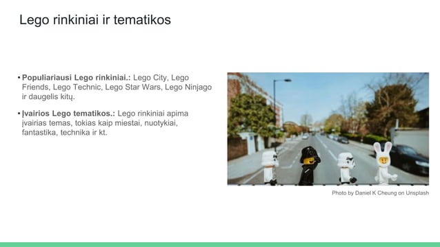 Lego konstruktoriai vaikams, tėvams, visiems | PPT