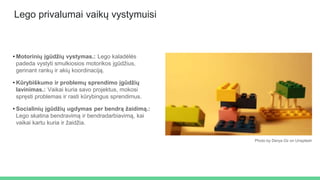 Lego konstruktoriai vaikams, tėvams, visiems | PPTX