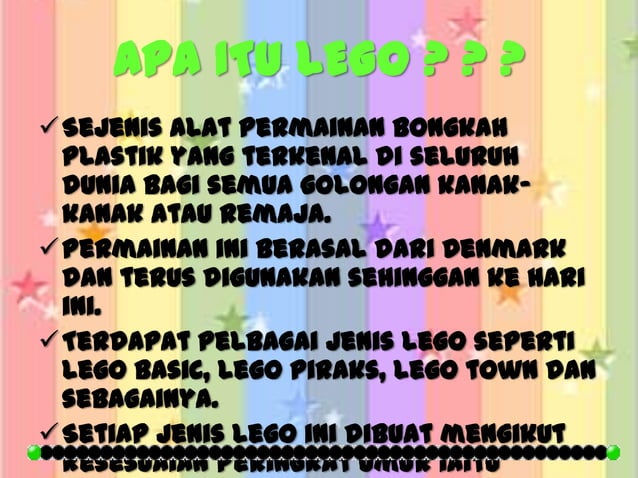 APA ITU LEGO? | PPTX