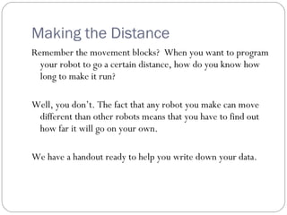 Lego Robotics(Programming) | PPT