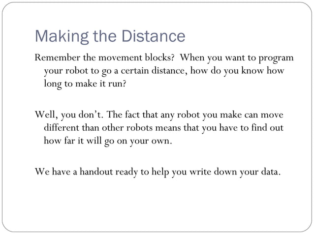 Lego Robotics(Programming) | PPT
