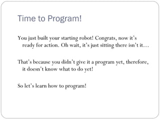 Lego Robotics(Programming) | PPT
