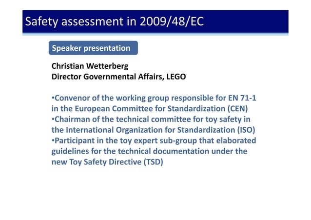 Lego safety ppt | PDF