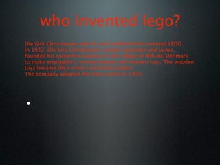 Lego slideshoe | KEY