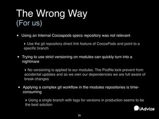 Build a lego app with CocoaPods | PPT
