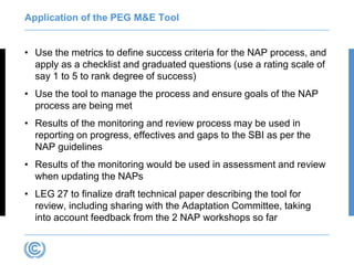 PEG M&E tool: a tool for monitoring and reviewing Progress ...