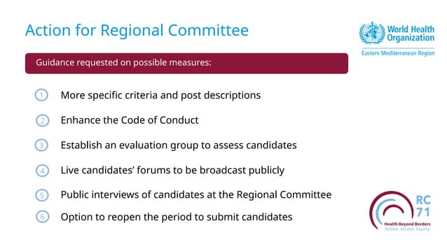 Nomination and appointment of Regional Directors | PPT