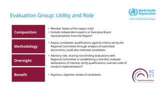 Nomination and appointment of Regional Directors | PPTX