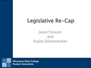 Legislative and Policy Recap | PPTX