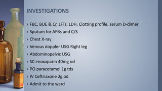 Leg swelling and difficulty breathing - a differential diagnosis. | PPTX
