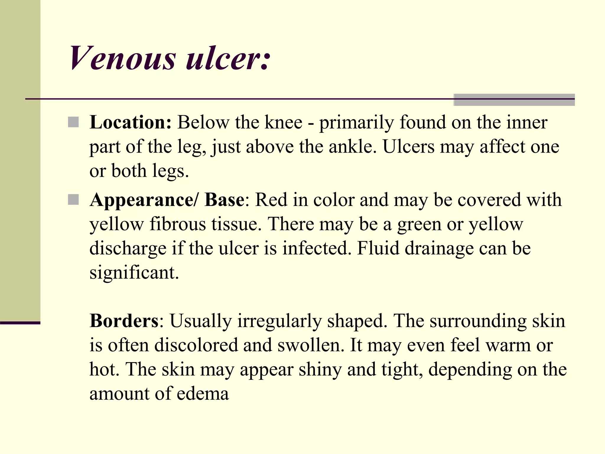 Leg ulcers (chronic | PPTX