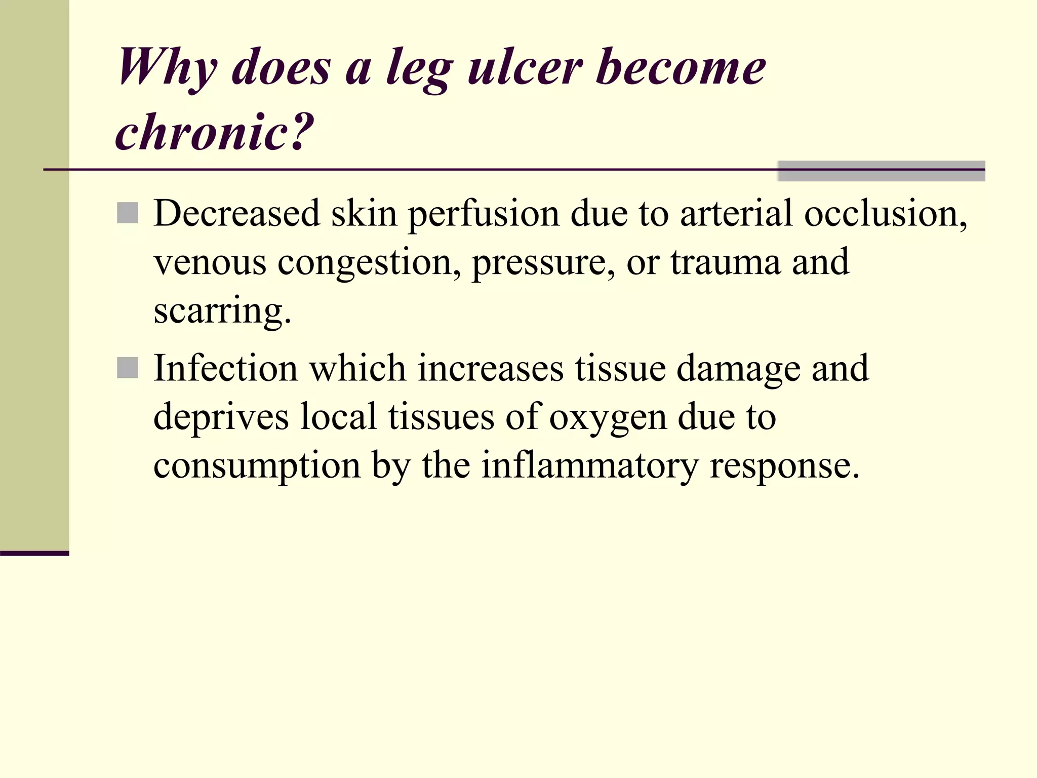 Leg ulcers (chronic | PPTX