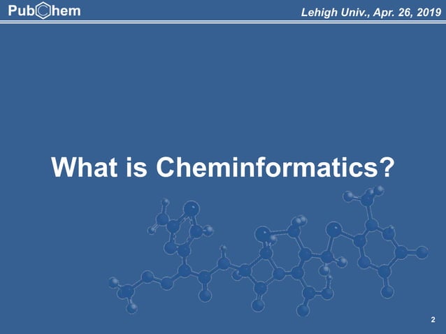A Brief Overview of Cheminformatics | PPTX | Pharmaceutical Industry | Industries