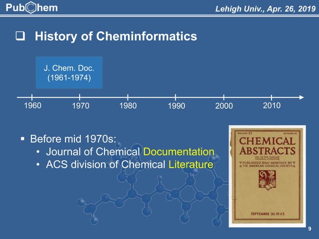 A Brief Overview of Cheminformatics | PPTX | Pharmaceutical Industry ...
