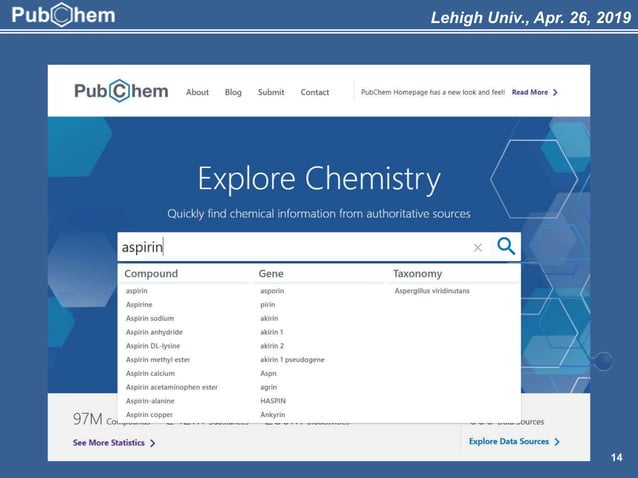 PubChem and Its Applications for Drug Discovery | PPT