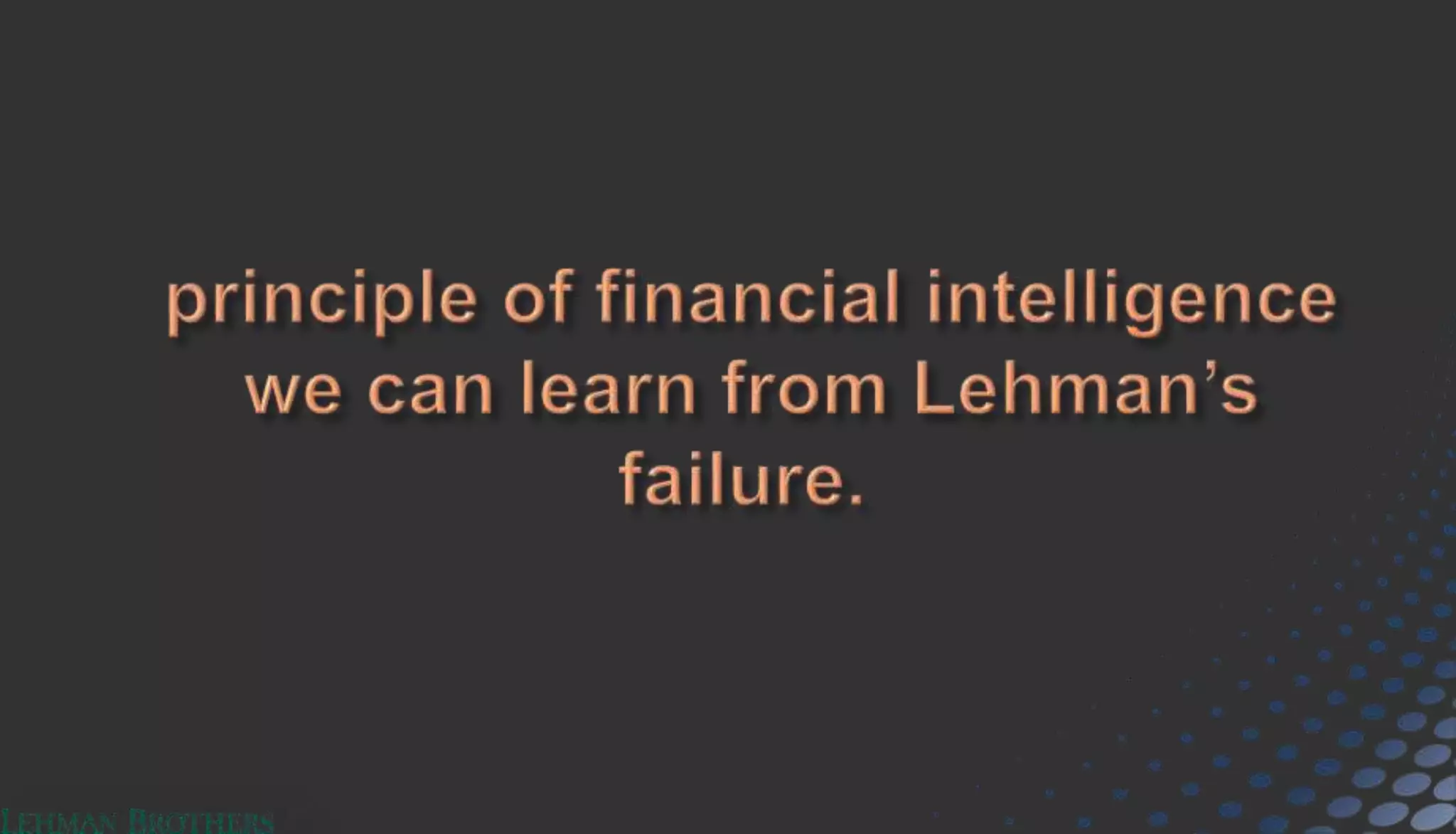 The rise and fall of Lehman brother | PPTX