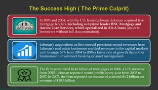 The rise and fall of Lehman brother | PPTX