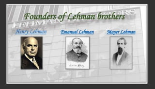 The rise and fall of Lehman brother | PPTX