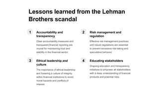 Busuness ethics scandal LEHMAN BROTHERS.pptx | Home Financing | Personal Debt