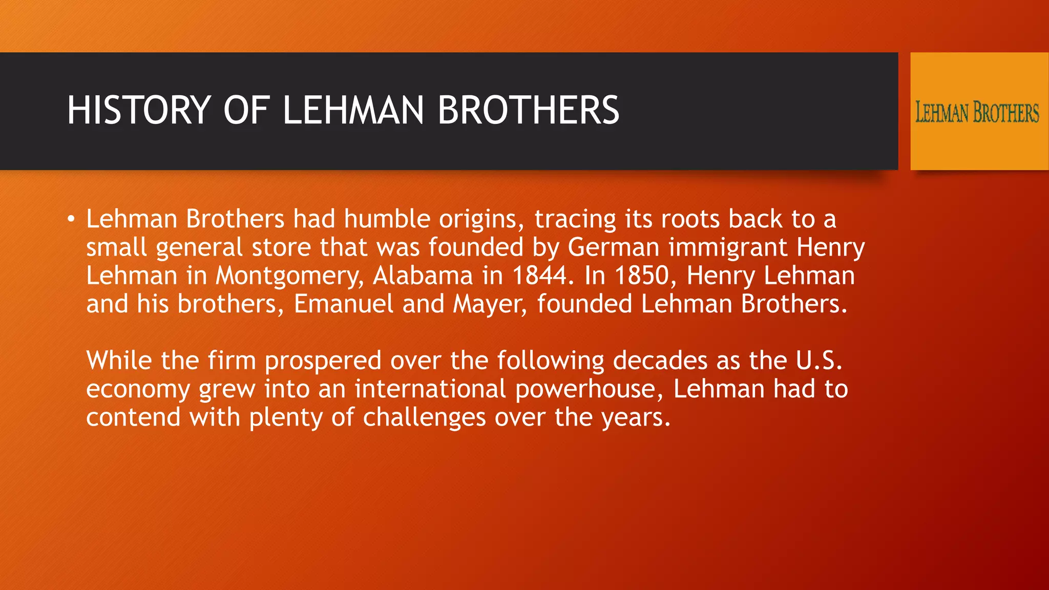 Lehman brothers | PPTX